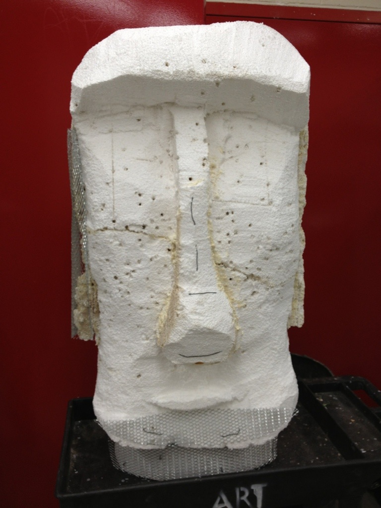 Moai Sculpture - ClaviOn Unlimited - Fine Art by Chris Clavio